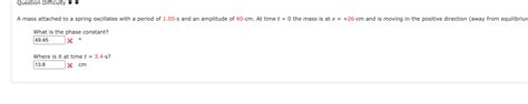 Solved What Is The Phase Constant Where Is It At Time Chegg