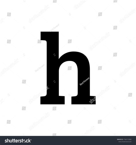 Alphabet H Small Letter Design On Stock Illustration 1756713380 Shutterstock