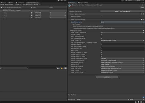 Addressable Assets Cant Be Loaded On Builds Unity Engine Unity