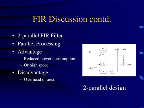 Ppt High Speed Low Power Fir Digital Filter Implementation Powerpoint Presentation Id1703988