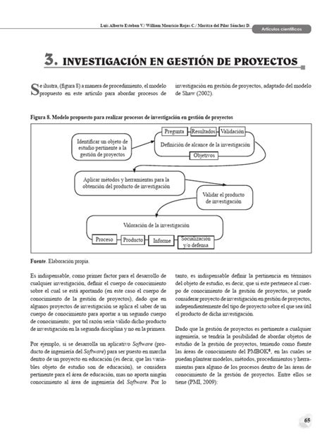 Gestión De Proyectos Pdf Gestión De Proyectos Conocimiento