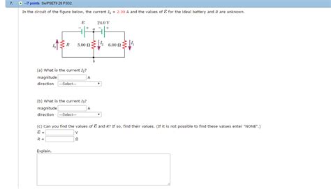 Solved In The Circuit Of The Figure Below The Current I Chegg