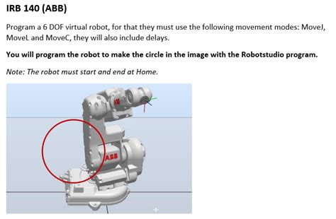Solved Example Of A Code For An Abb Robot Movej Pname10
