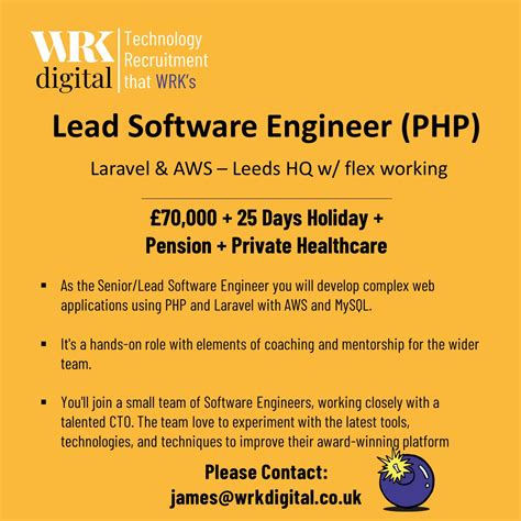 James Westwood On Linkedin Php Laravel Aws Softwareengineeringjobs Yorkshirejobs