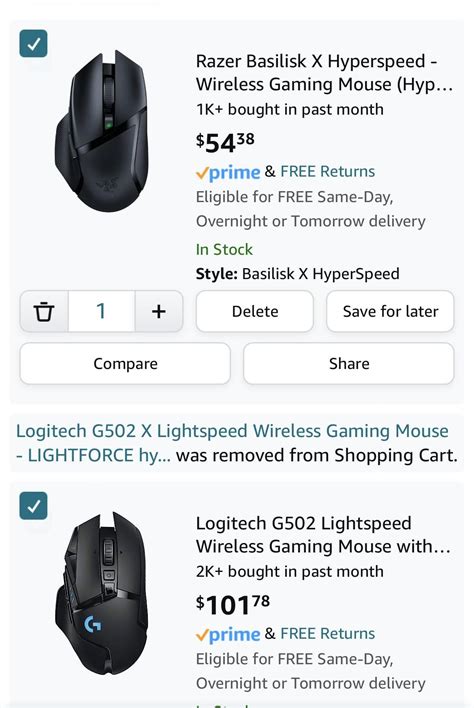Razer Basilisk Vs Logitech G502 Light Speed R Mousereview