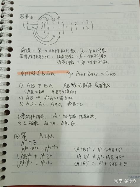 线性代数—矩阵 知乎 线性代数—矩阵 知乎