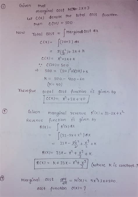 [solved] 1 if the marginal cost for the product is mc 2x 3 and the