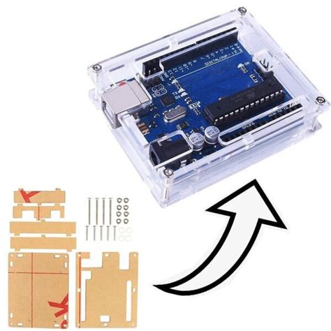 Case para Arduino UNO em Acrílico NOVA TRIDA ELETRÔNICA