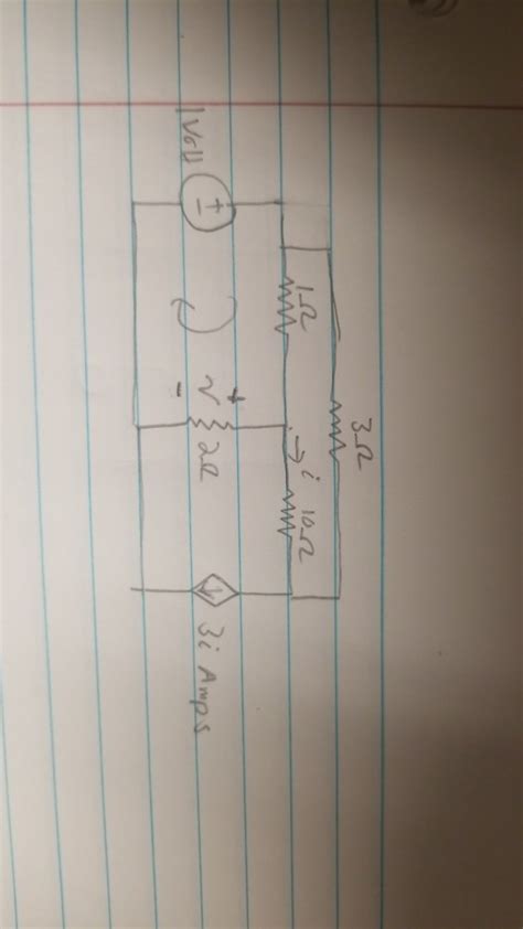 Solved Using Mesh Analysis Find Current I And Voltage V Chegg