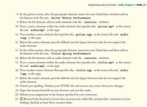 Solved Lab 1 Adding Audio To The Strike A Chord Website