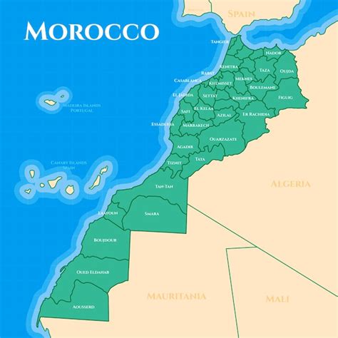Illustration Du Pays Du Maroc Dessinée à La Main Vecteur Premium
