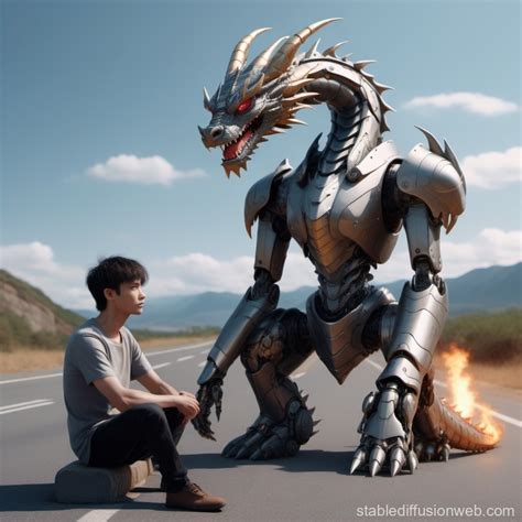 Robot Dragon Prompts Stable Diffusion Online