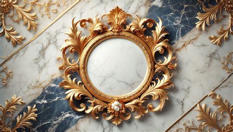 대리석에 우아한 황금 프레임 화려한 프레임 배경 황금 배경 일러스트 및 사진 무료 다운로드 Pngtree