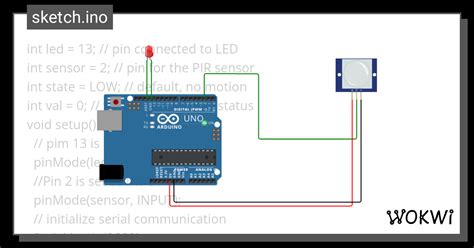 PIR SENSOR Wokwi ESP STM Arduino Simulator