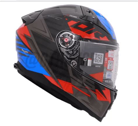 FF811 VECTOR II ABSOLUTE GLOSS BLACK RED BLUE - LS2 Helmets India ...