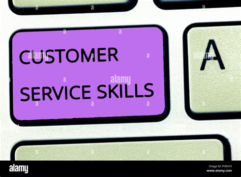 Word Writing Text Customer Service Skills Business Concept For Aptitude To Master To Improve