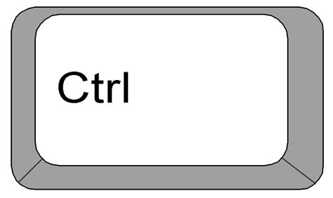 clipart computer keyboard keys ctrl key