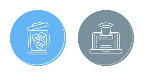 Delete And Wifi Icon Vector Art At Vecteezy
