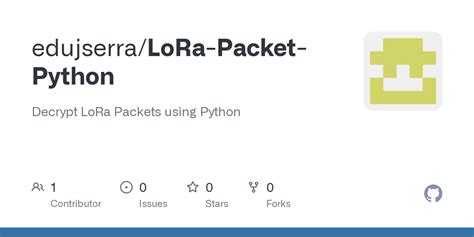 Github Edujserralora Packet Python Decrypt Lora Packets Using Python