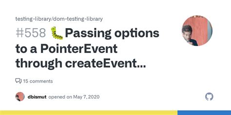 🐛passing options to a pointerevent through createevent doesn t work