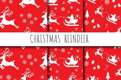 Reindeer Patterns Graphic By Artgalax · Creative Fabrica