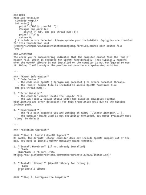 Chat Openmp Configuration Pdf Software Computer Architecture