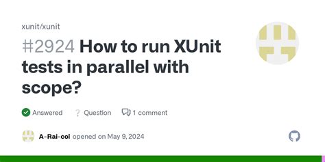 How To Run Xunit Tests In Parallel With Scope · Xunit Xunit