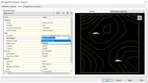Solved Slope Label Expressions Autodesk Community