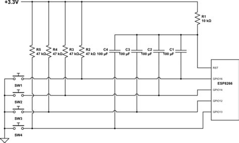 Gpio Multiple Buttons Connected To Reset Pin Electrical Engineering Stack Exchange