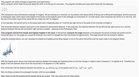 Solved In Cthis Program Will Utilize Concepts Of Geometry