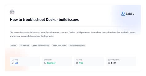 How To Troubleshoot Docker Build Issues Labex