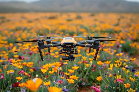 Premium Photo Artificial Pollination Using Drones Automation Of The