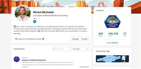 Michał Michalski On Linkedin Trailhead Doublestarranger Salesforce Continuouslearning