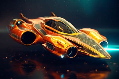 Premium Ai Image Spaceships On The Way Scifi Futuristic Ai Generated