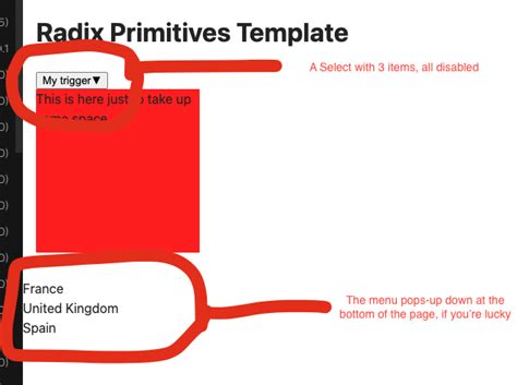Select Select Isnt Visible If All Options Are Disabled · Issue 1663 · Radix Uiprimitives