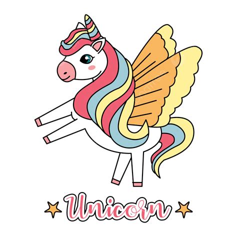 귀여운 유니콘 평면 그림 벡터 유니콘 조랑말 귀여운 유니콘 Png 일러스트 및 벡터 에 대한 무료 다운로드 Pngtree