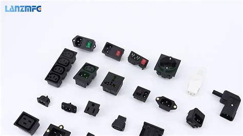 Lanzmfg Ac 전원 소켓 Iec 60320 C6 Pcb 핀 터미널 산업 3 개월 화이트 블랙 표준 접지 Lz 6 4p5p3 Cn Zhe Buy 패널 마운트가있는