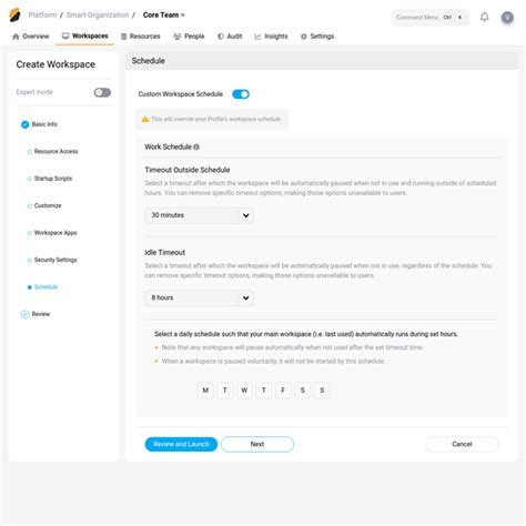 create a workspace citrix secure developer spaces strong network