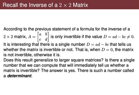 Please Use The Definition Of The Determinant Given On
