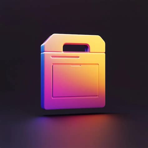 3d Floppy Disk Icon Retro Data Storage Illustration Logo Premium Ai Generated Image