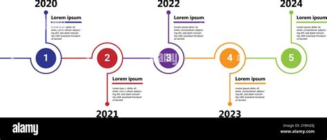Node Timeline Infographic An Infographic Laid Out In Colorful Nodes