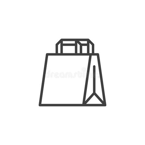 Paper Packaging Line Icon Stock Vector Illustration Of Store 262892993