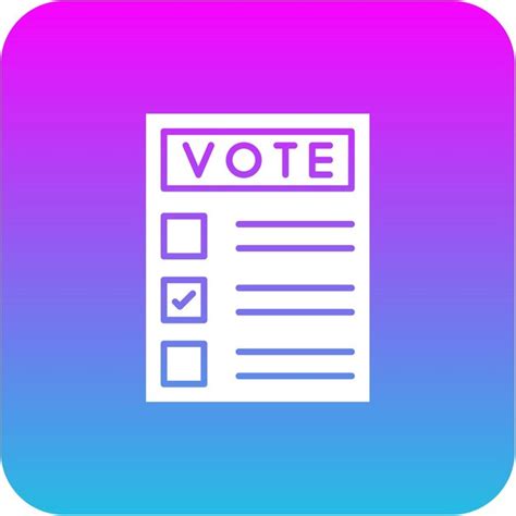 Voting Icon Premium Vector