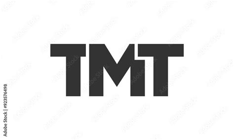 Tmt Logo Design Template With Strong And Modern Bold Text Initial