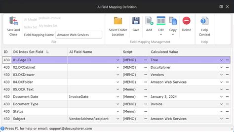 Ai Field Mapping Editor