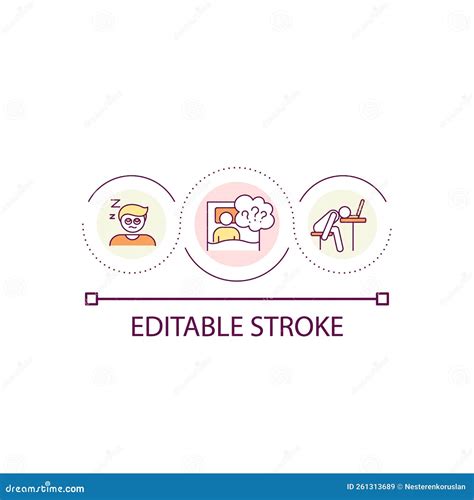 Excessive Internet Use Loop Concept Icon Stock Vector Illustration Of Pictogram Infoxication