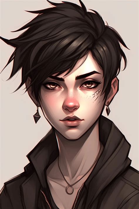 Gender Neutral Character With Pierci Gallery Stablecog