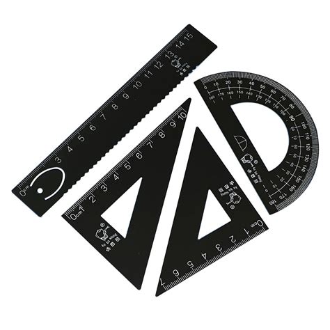 Geometry Triangle Ruler Straightedge Protractor Po Grandado