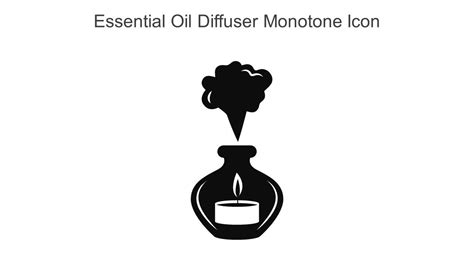 Essential Oil Diffuser Monotone Icon In Powerpoint Pptx Png And