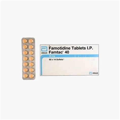 Famtac Famotidine 40 Mg Tablets At ₹ 3525stripe Famtac In Nagpur